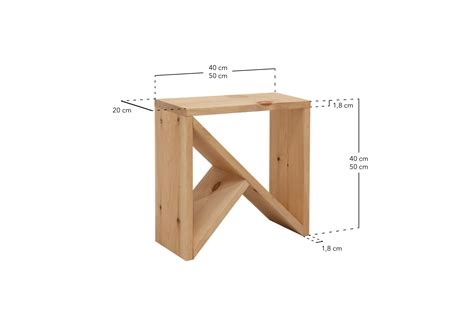 Pack De 2 Mesitas Stoke Naturales Decowood