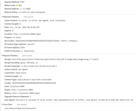 java spring security authentication returns 302 stack overflow