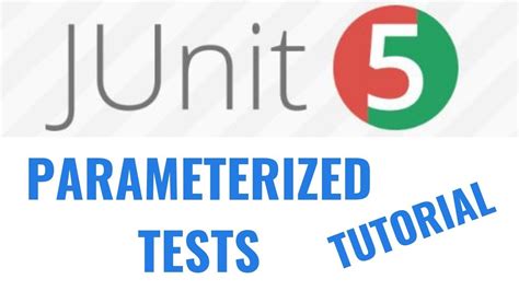 junit 5 tutorial parameterized tests youtube