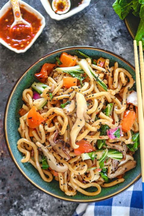 Vegan Stir Fry Udon Noodles 30 Minute Spicy Stir Fry Udon Noodles