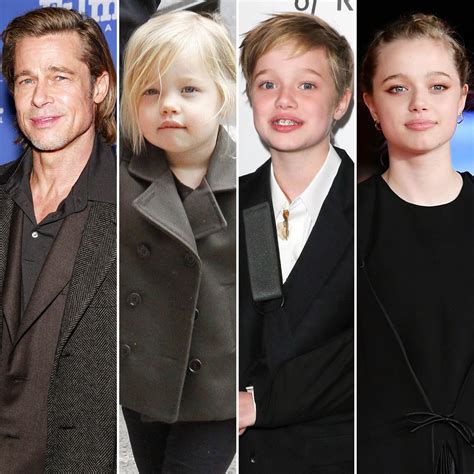 Shiloh Jolie Pitt Is Brad Pitts Mini Me See Photos Of The Look Alike Duo