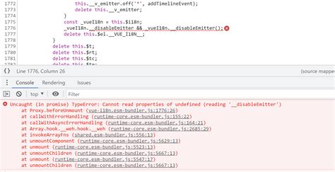 uncaught in promise typeerror cannot read property disableemitter