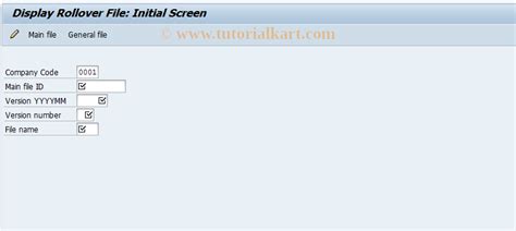 Fnp4 Sap Tcode Rollover Display File Transaction Code