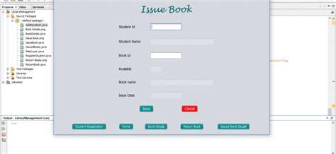 library management system project in java netbeans
