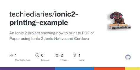 github techiediaries ionic2 printing example an ionic 2 project