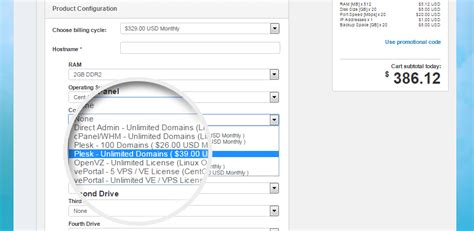 flexible height boxes order page hostbill billing and automation