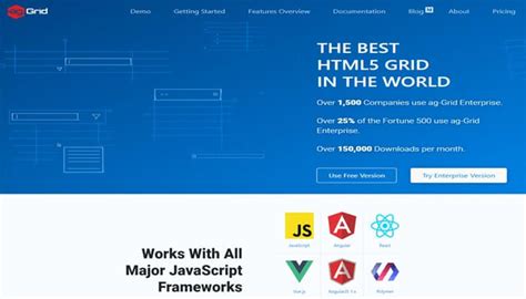 top 15 best javascript data grid libraries of 2020