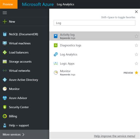 how to create new azure log analytics workspace from azure