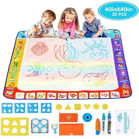 ₩39 550에서 마법의 물 드로잉 매트 낙서 매트 드로잉 펜 스탬프 아이들을위한 그림 보드 교육 완구 210607 Dhgate