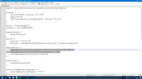 Настройка проекта tornadofx gradle в intellij idea youtube