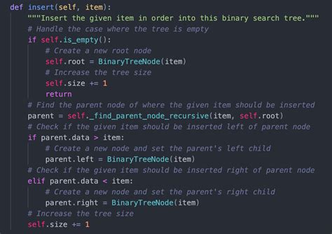 binary search trees with python level up coding