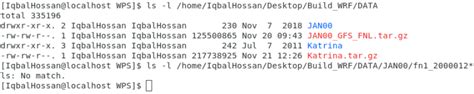 resolved foreach no match error when linking grib data wrf