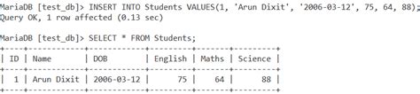 mysql insert into statement how to insert values into a table in