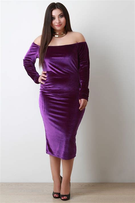 Velvet Off The Shoulder Midi Dress Style Lavish Midi Dress Style
