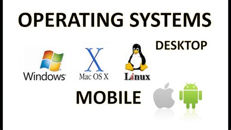 Computer Fundamentals Operating Systems Desktop And Mobile Os