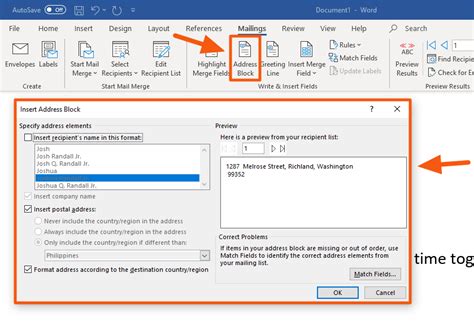 how to mail merge using an excel spreadsheet and word