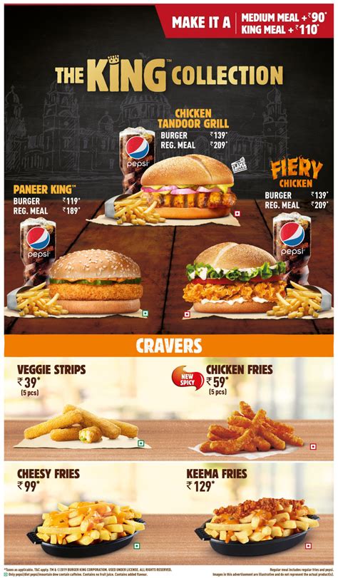 burger king menu menu for burger king quest mall ballygunge kolkata