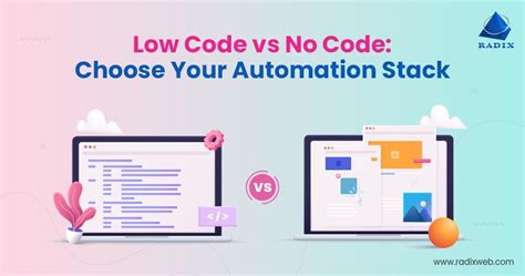 the best differentiation between low code vs no code automation