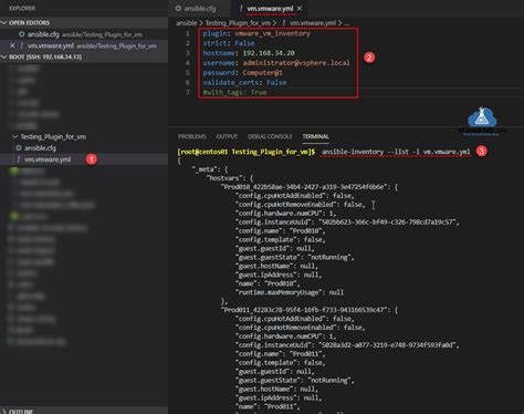 ansible for vmwary using vmware vm inventory dynamic inventory plugin