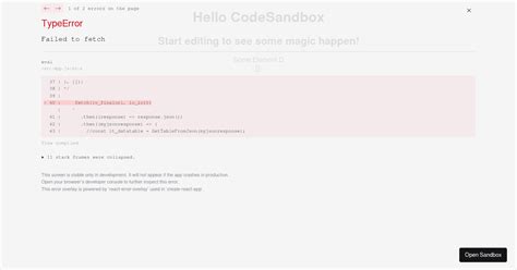 sardex request codesandbox