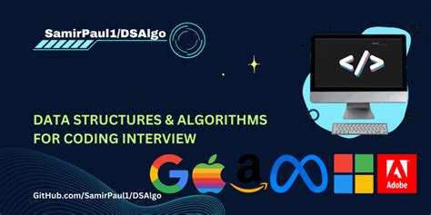 data structures and algorithms for coding interview samir paul