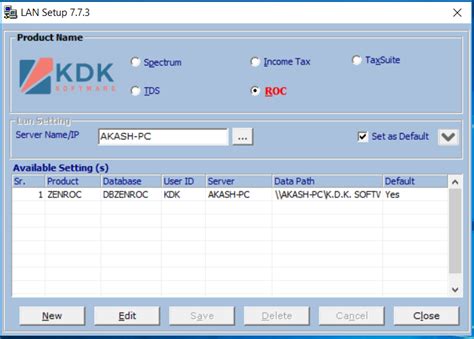 lan setting procedure → kdk softwares