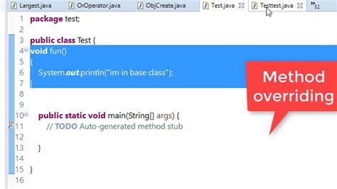 63 Method Overriding In Java Youtube