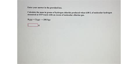 Solved Enter Your Answer In The Provided Box Calculate The