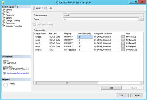 รู้จักฐานข้อมูล tempdb และการตั้งค่าที่ง่ายขึ้นบน microsoft sql server