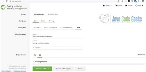 spring boot security and jwt examples java code geeks 2022