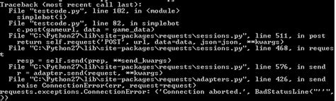 python connection aborted requests error stack overflow
