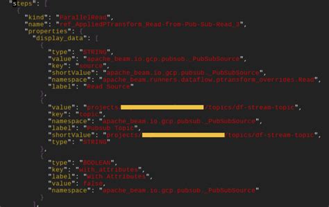 unable to get dataflow steps information using java api stack overflow