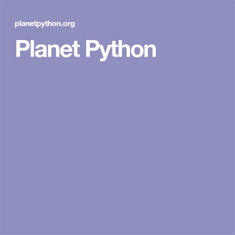 planet python python python programming web