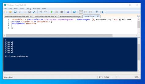 powershell get content foreach how iterate the contents of a file