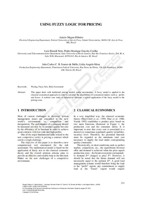 pdf using fuzzy logic for pricing pedro coelho