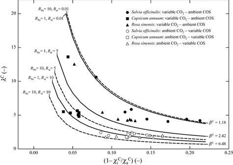 The Ratio Of Cos To Co2 Deposition Velocities λc As A Function Of The