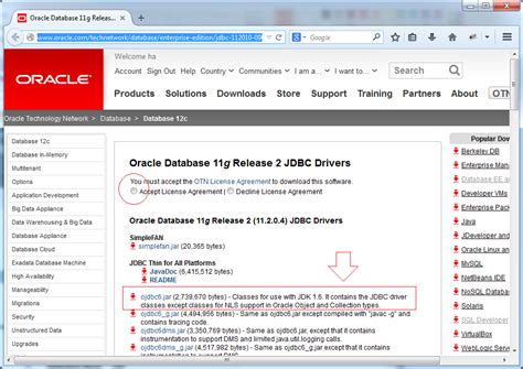 jdbc driver libraries for different types of database in java