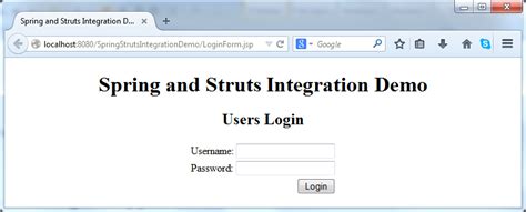 spring and struts integration tutorial part 1 xml configuration