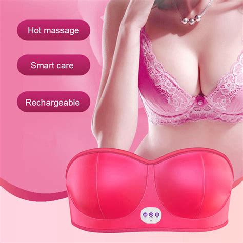 Electric Breast Massage Bra Vibration Chest Massager Wireless Breast