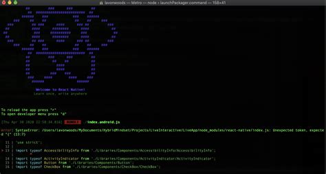 react native syntaxerror trong node modules react native index js 71175