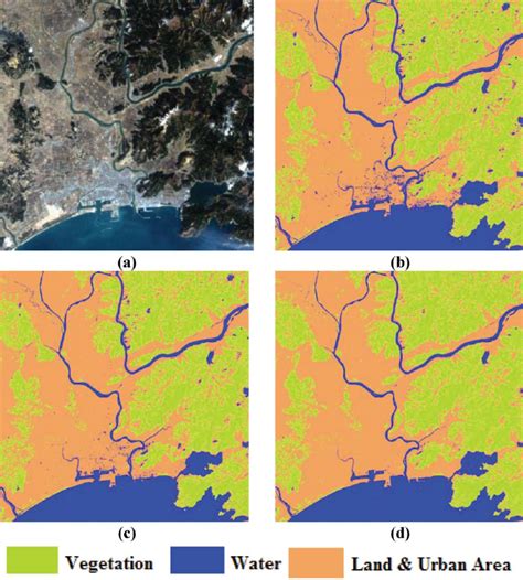A Original Landsat 7 Etm þ Image B Classified Image With Fcm C
