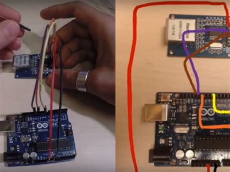 how to connect the enc28j60 to an arduino arduino project hub