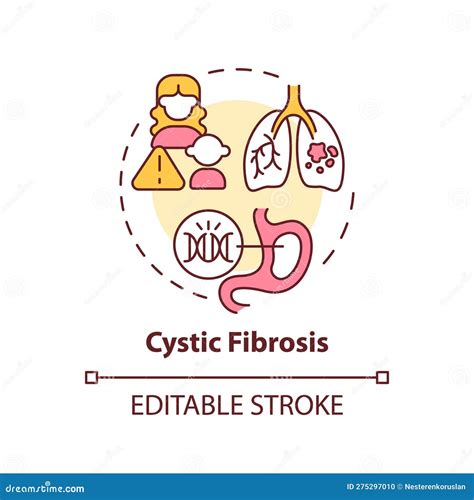 Cystic Fibrosis Concept Icon Stock Vector Illustration Of Chromosome