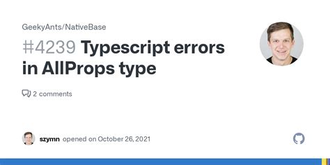 typescript errors in allprops type · issue 4239 · geekyants nativebase