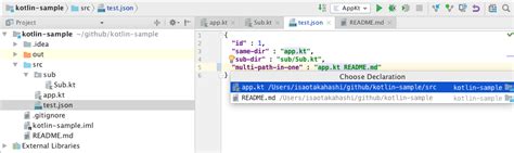 json filepath navigator intellij ides plugin marketplace