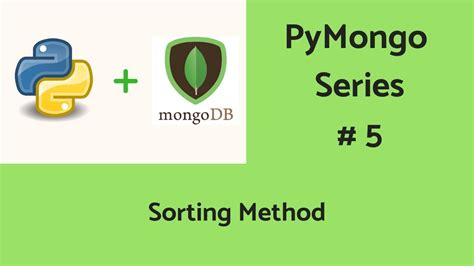 mongodb with python 5 sorting technique s youtube