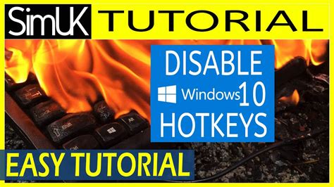 How To Disable Hotkeys In Windows 10 Windows 10 Home Edition Solution
