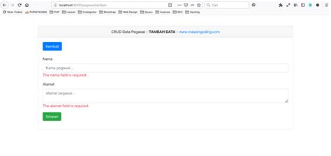 tutorial laravel 11 membuat crud dengan part 3 malas ngoding images di
