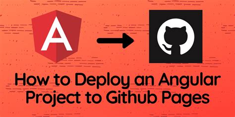 deploy angular app using github pages