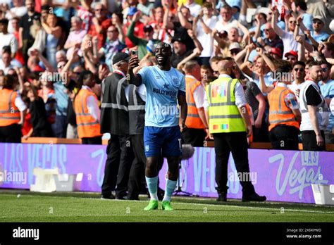 Yoane Wissa Of Brentford Celebrates At Full Time Afc Bournemouth V